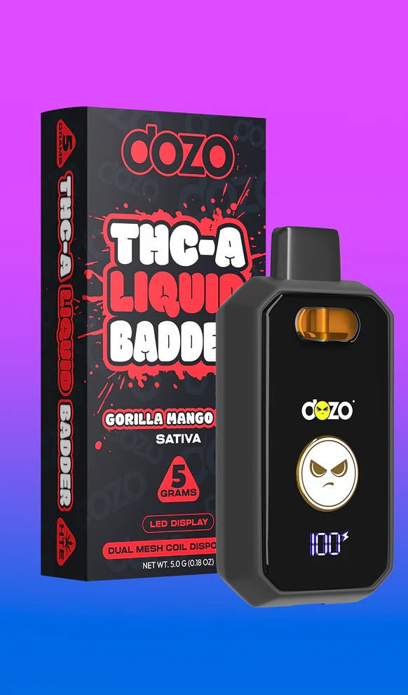 DOZO THC-A Liquid Badder 5g Disposable - 5CT Assorted Display ...