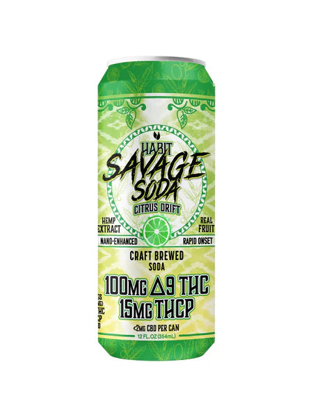 Habit 115mg D9 THC/THCP Savage Soda - 12CT Assorted Displays ...
