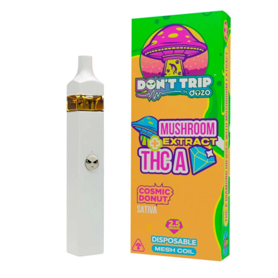 Dozo DON'T TRIP Trippy Diamonds + Mushroom Extract 2.5G Disposable - 5 ...
