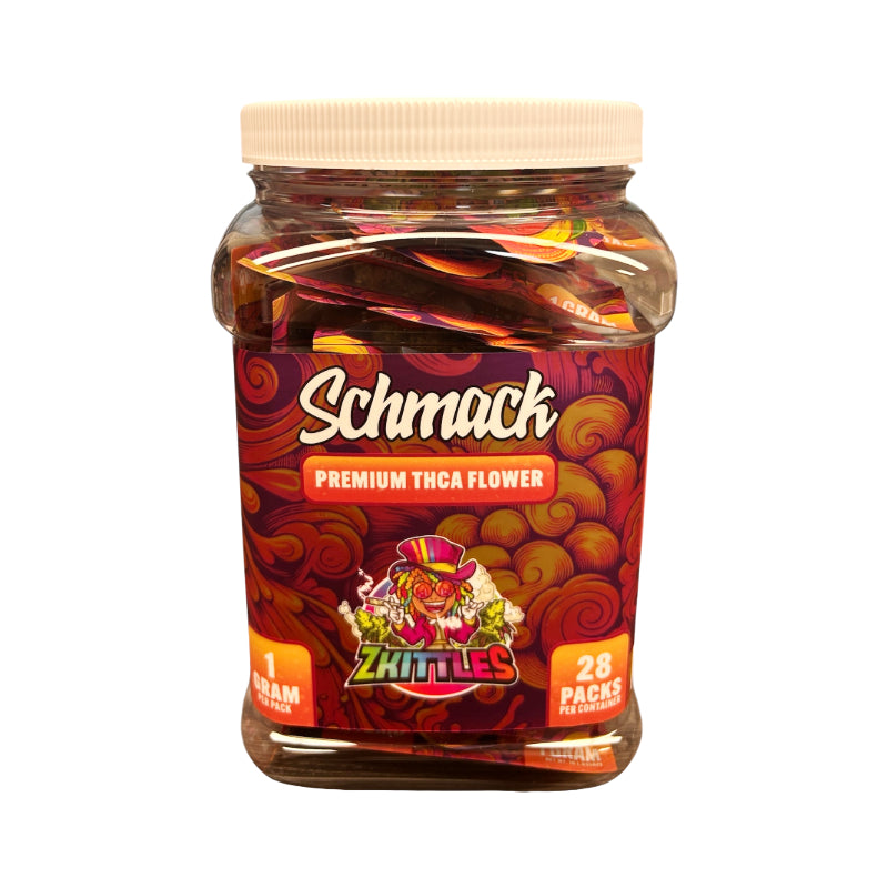 Schmack 1g THCA Flower Bag - 28CT Assorted Jar – Greencloud Wholesale